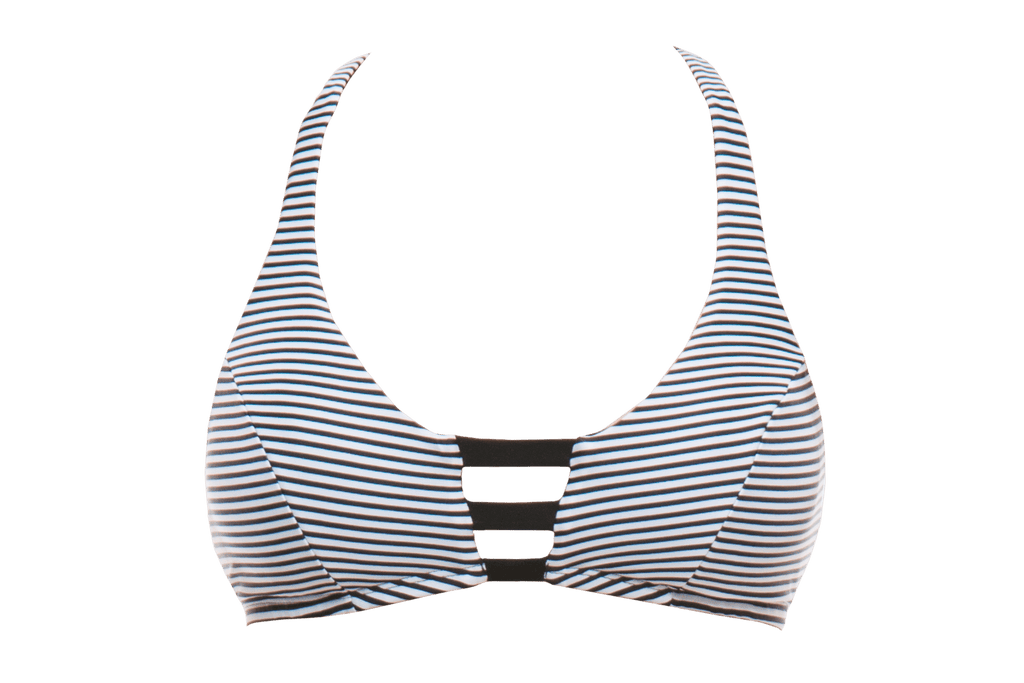 Stripe | Sporty Swim Top | WITH LOVE FROM PARADISE