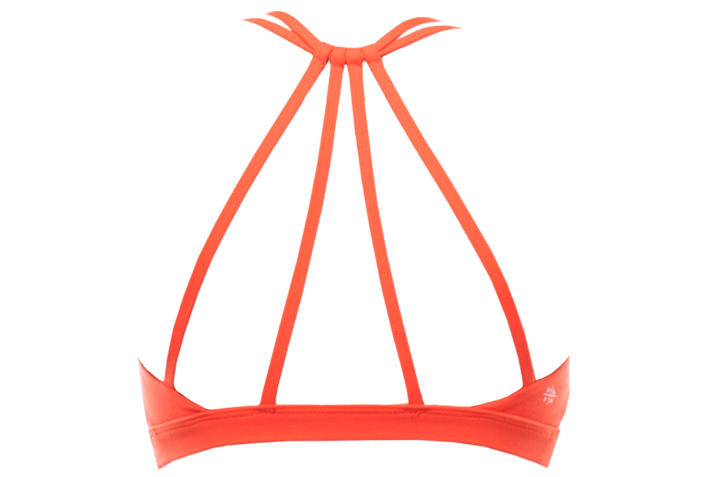 Tangerine + Pink | Strappy Sports Bra | WITH LOVE FROM PARADISE