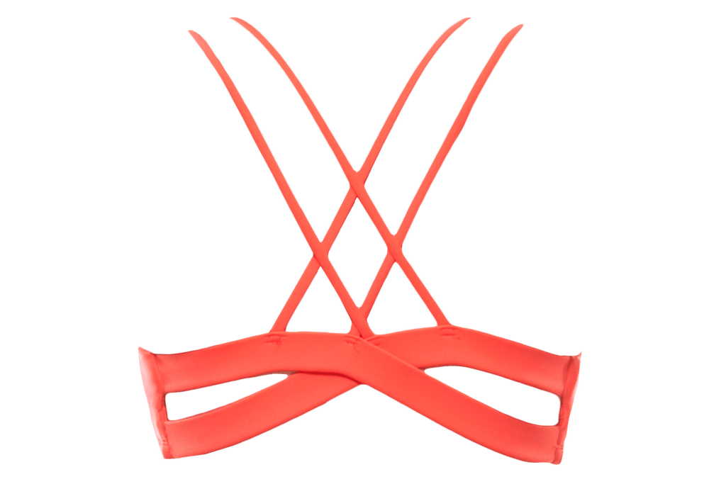 Tangerine | X Strap Swim Top | WITH LOVE FROM PARADISE